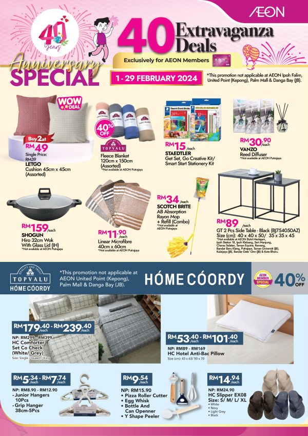 AEON 40th Anniversary Promotion - AEON CO. (M) BHD.
