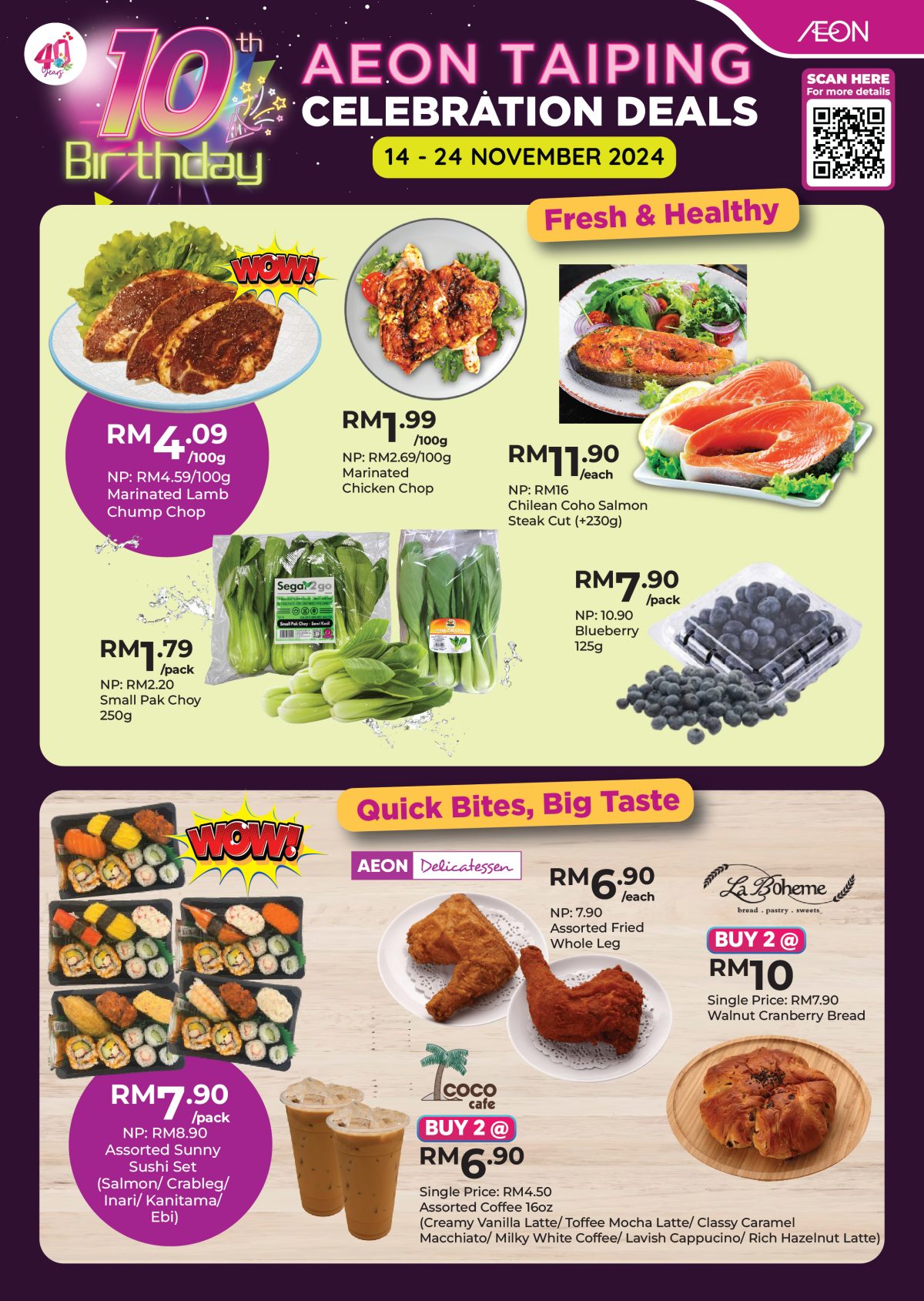 AEON Taiping 10th Year Birthday Celebration Deals - AEON CO. (M) BHD.