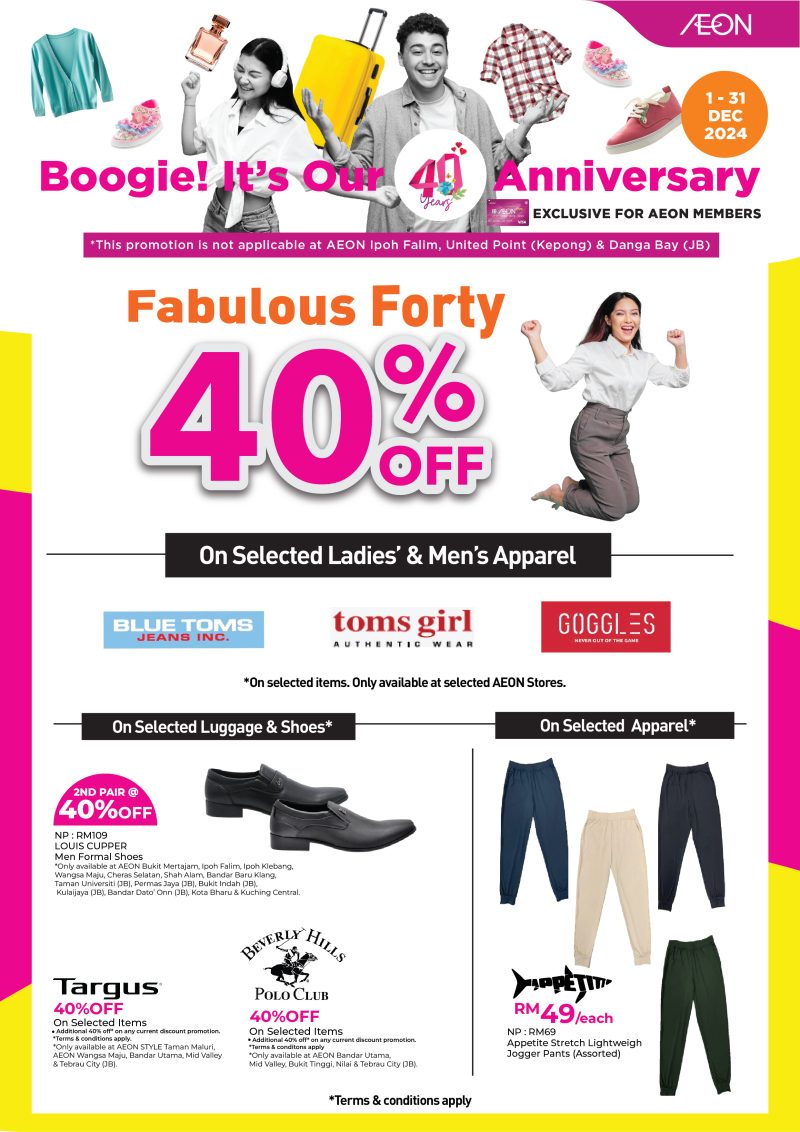 AEON 40th Anniversary Promotion - AEON CO. (M) BHD.