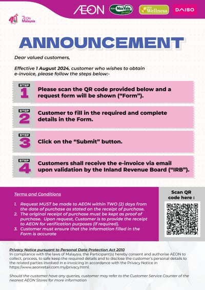 e-Invoice - AEON CO. (M) BHD.