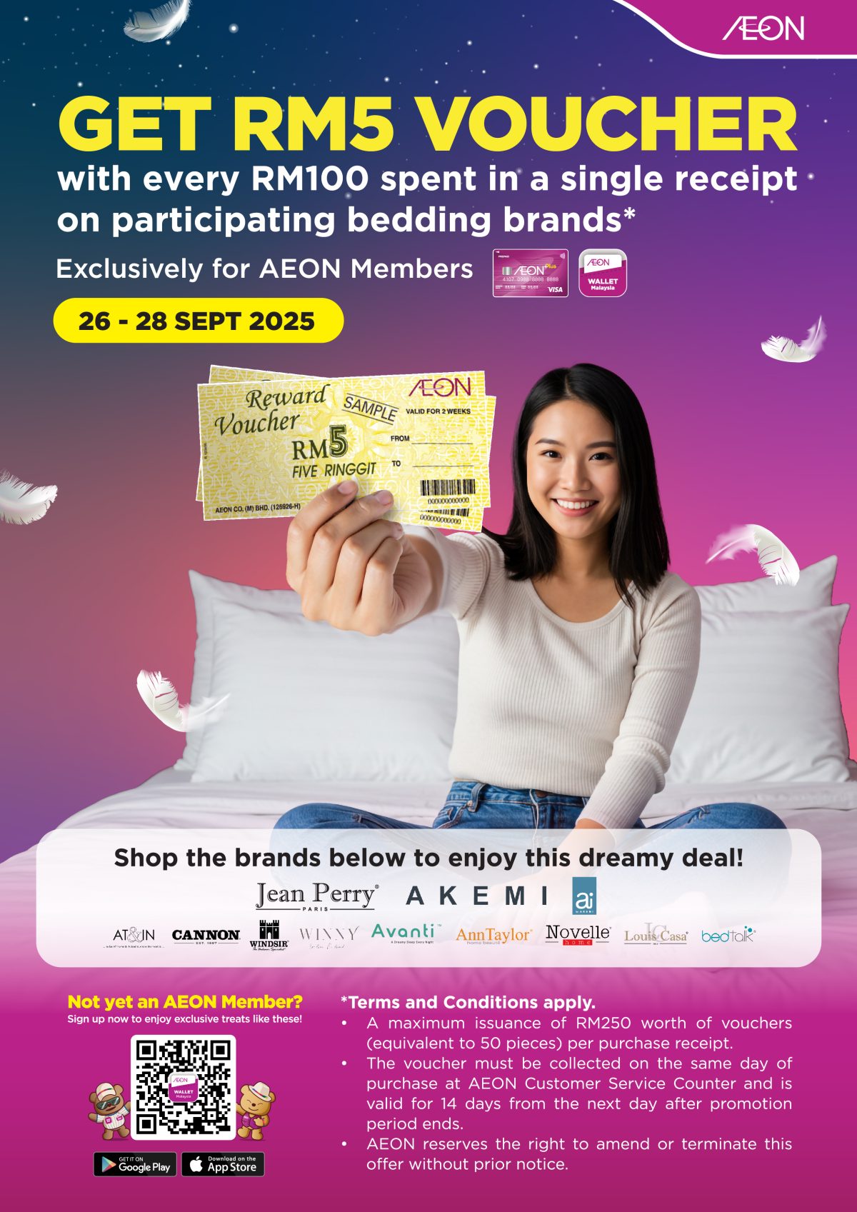 Bedding Brand Voucher - AEON CO. (M) BHD.